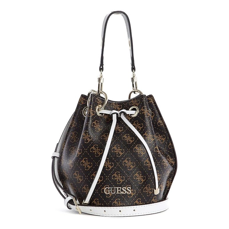 GUESS WASHINGTON-DRAWSTRING-BUCKET-BAG-BLACK- GB5 - Runner